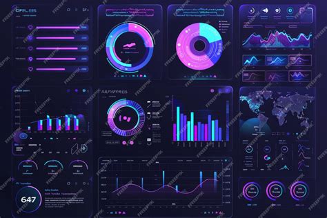 Toolkituiux Dashboard Infographic Template With Big Data Visualization