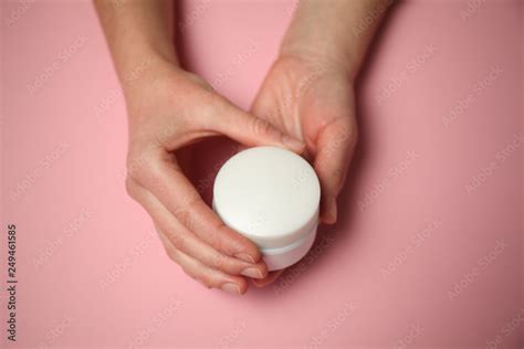 Allergic Reaction On Skin Of Hands Red Rash And Hand Care Cream Stock