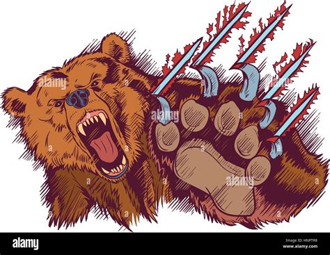 Roaring Bear Clip Art