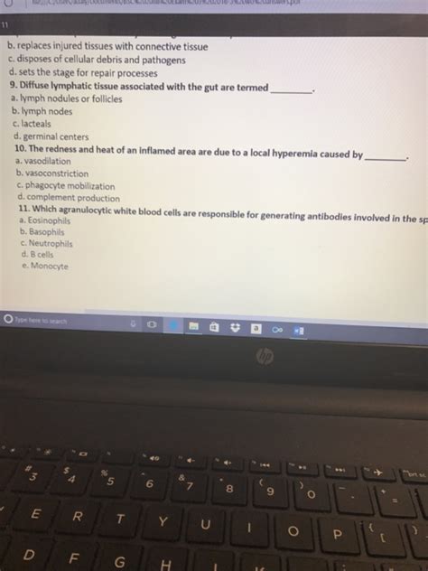 Solved Diffuse Lymphatic Tissue Associated With The Gut Are
