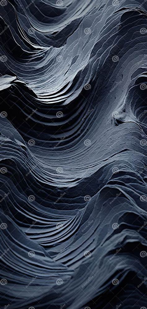 Scientific Abstraction With Futuristic Textured Tissue Waves Tech Background With Close Up Wave
