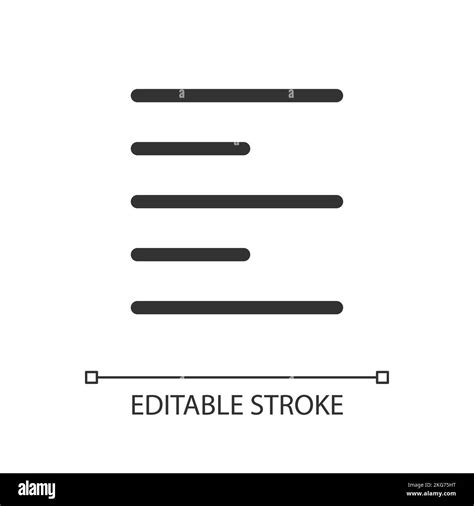 Text Pixel Perfect Linear Ui Icon Stock Vector Image And Art Alamy