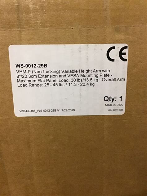 Used Gcx Ws 0012 29b Arm With Ext And Mounting Plate For Sale Dotmed