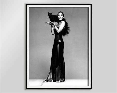 Vintage Cher Poster Black And White Feminist Wall Art Fashion Photography Etsy