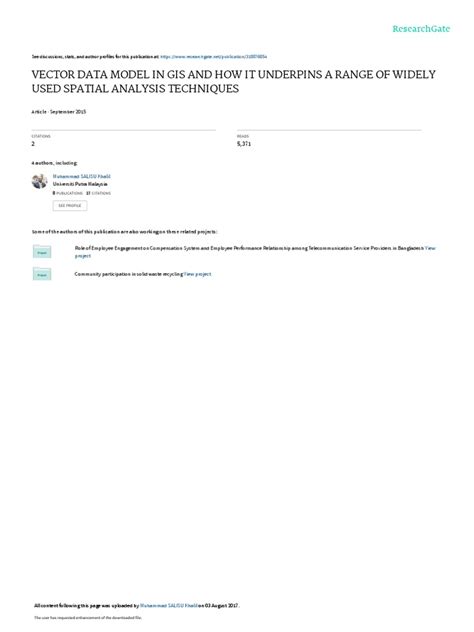 the role of vector data models in geographic information systems and