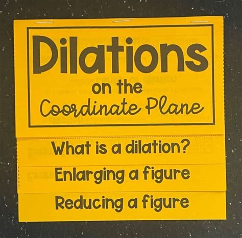Dilations Editable Geometry Foldable Notes By Lisa Davenport Tpt