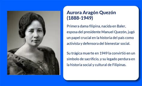 Aragón Quezón Aurora 1888 1949 La Primera Dama De Filipinas Que Se