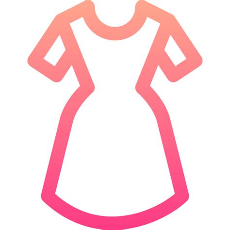 Dress Basic Gradient Lineal Color Icon