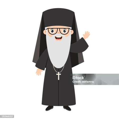 Gambar Kartun Seorang Pendeta Ilustrasi Stok Unduh Gambar Sekarang