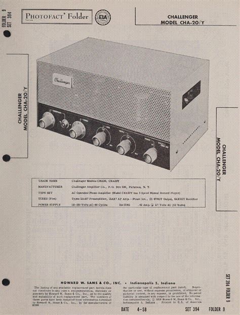 Bogen Model Cha 20 Sm Service Manual Download Schematics Eeprom Repair Info For Electronics