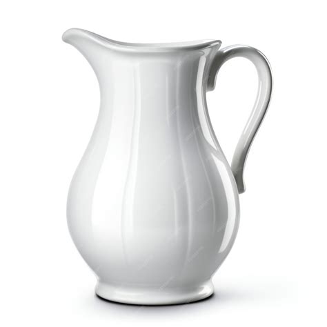 Premium Ai Image White Pitcher Isolated On A White Background