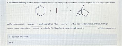 Solved Consider The Following Reaction Predict Whether An Chegg