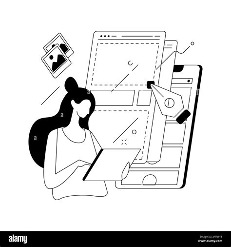 UI And UX Design Abstract Concept Vector Illustration Stock Vector Image Art Alamy