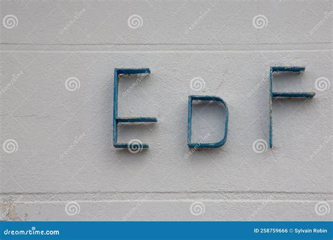 Edf Sign Logo And Brand Text On Building Facade Of French Multinational