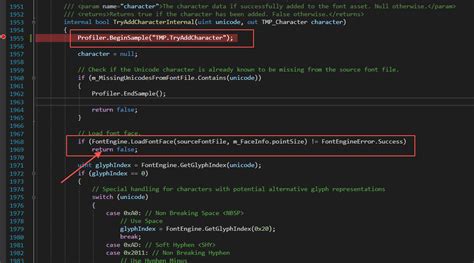 missing profiler endsample error in textmeshpro 2 1 3 unity engine
