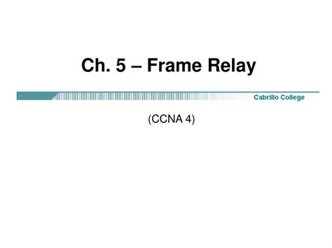 Ppt Ch 5 Frame Relay Powerpoint Presentation Free Download Id