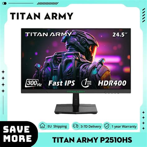 Titan Army P2510hs Gaming Monitor 24 5นิ้ว1920 1080 Csot หน้าจอ Ips