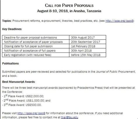 8th International Public Procurement Conference To Be Held In Arusha Tanzania From August 8 10