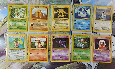 Vintage Stare Pokemon Karty Pikachu Bulbasaur Ivysaur Base Set Aukro