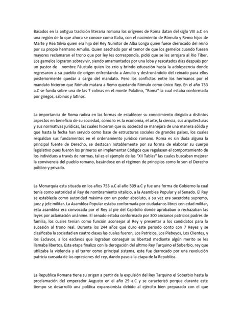 Basados En La Antigua Tradición Literaria Romana Los Orígenes De Roma
