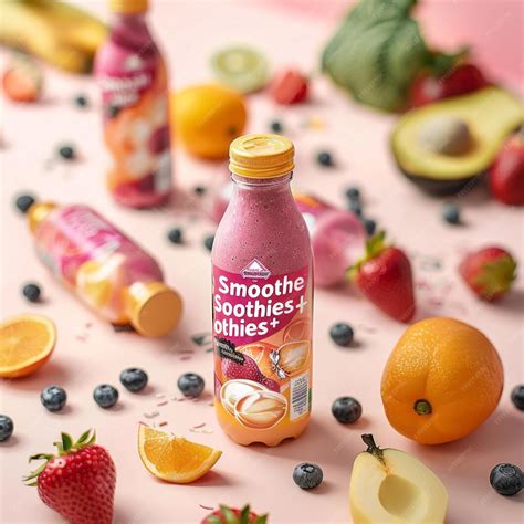 Premium Photo A Bottle Of Smoothies With The Words Smoothie On It