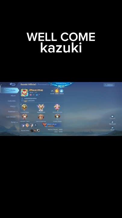 Omg Kazuki In My Lobby💀 Mlbb Shorts Mobile Youtube