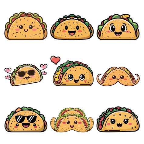 Cute Taco Clipart 5709970 Clipart Library