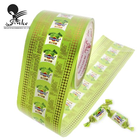 Confectionery Packaging Twist Wax Coating Paper Printed Candy Wrapper Paper Roll China Candy