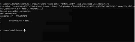 Unable Uninstall Forticlient Fortinet Community