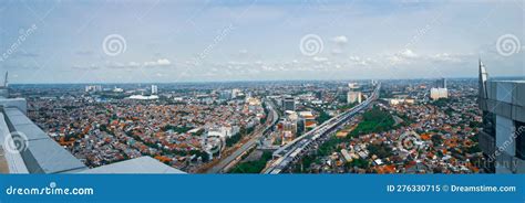 The View From The Top Of The City Of Bekasi West Java Editorial Image