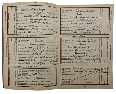 Original Ww2 German Document Der Ahnenpass Linz