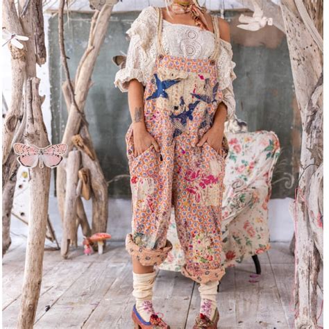 Magnolia Pearl Appliqu Love Overalls Gem