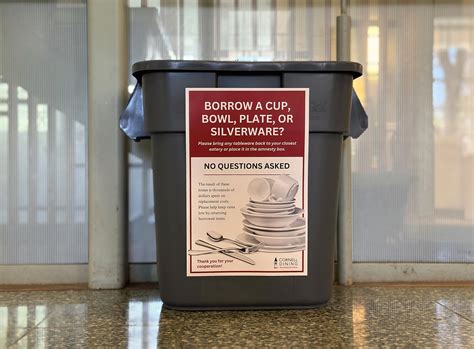 Please Bring Any Tableware Back To Eateries Or Place In These Bins