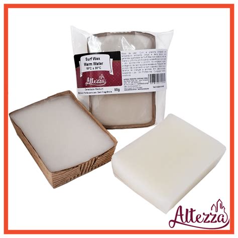 Kit 3 Unidades Parafina Surf Wax Warm Water Altezza Para Prancha De