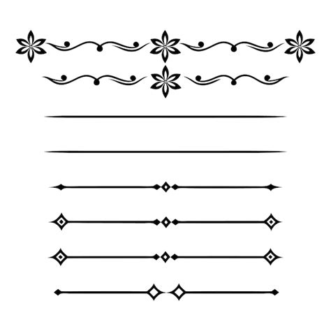 Premium Vector Page Divider And Design Elements Set Of Various Simple