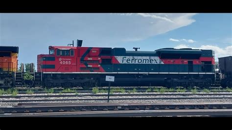 8 19 2023 A Bnsf A Ferromex Engine And A 4k Empty Coal Train At Night
