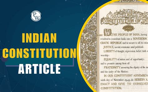 Indian Constitution Articles Numbers Types And Important Articles