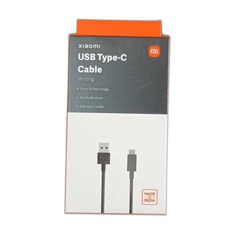 Black Xiaomi USB Type C Cable M At Piece In Thane ID
