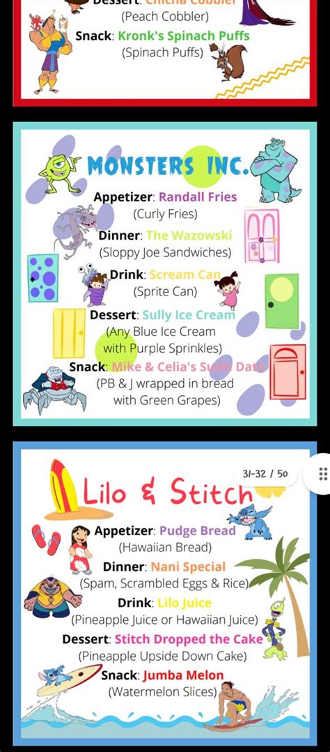 Three Different Types Of Cartoon Characters On The Same Page Each With