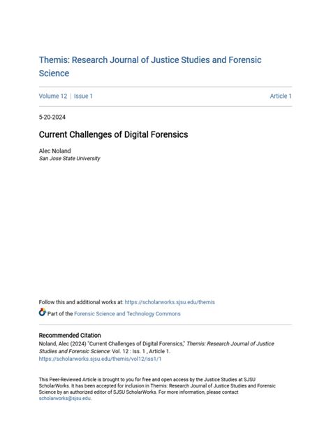 Current Challenges Of Digital Forensics Pdf Digital Forensics Cybercrime