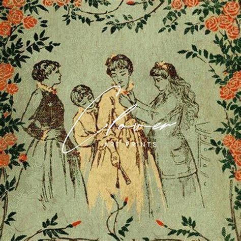 Little Women Book Cover Art Print Bookish T For Book Lovers And