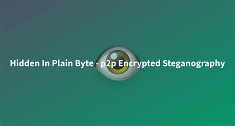 Hidden In Plain Byte P2p Encrypted Steganography A Hugging Face Space By P Carth
