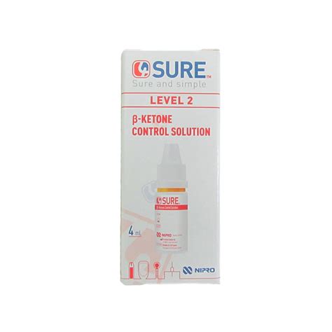 Nipro 4sure Level 2 B Ketone Control Solution 4ml Ds Medical