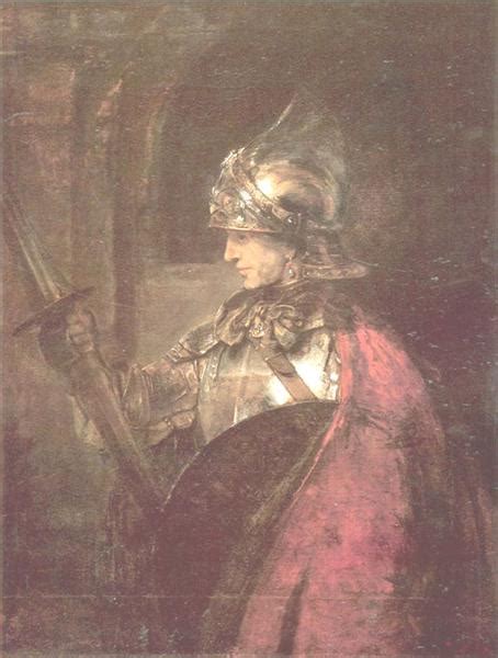 A Man In Armour 伦勃朗作品无水印高清图 麦田艺术