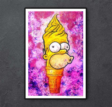 Homer Ice Cream Cone Head The Simpsons Bart Simpsons Krusty Matt Groening Citiesbox