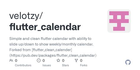 Github Velotzyfluttercalendar Simple And Clean Flutter Calendar With Ability To Slide Up