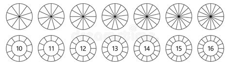 Circle Divided 10 Equal Parts Stock Illustrations 87 Circle Divided 10 Equal Parts Stock