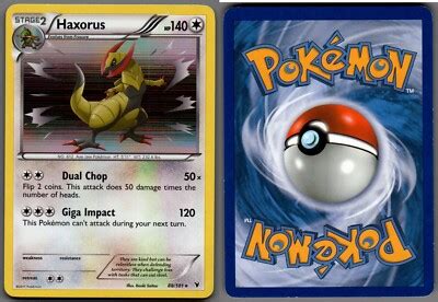 2011 Pokemon Bandw Noble Victories 88 101 Haxorus Holo Rare Ebay