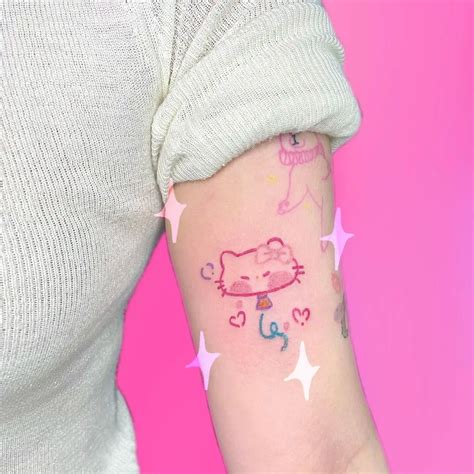 Hello Kitty Tattoos On Wrist