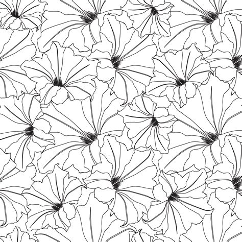 Floral Seamless Pattern Flower Background Flourish Garden Texture
